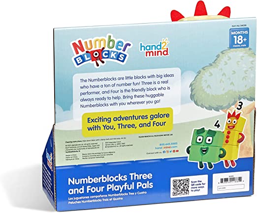 Numberblocks Three and Four Playful Pals – The Rocking Horse Shop
